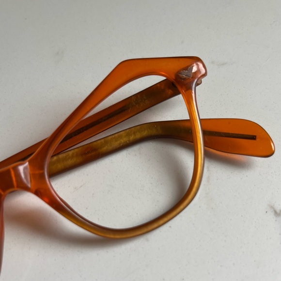 Vintage | Accessories | Vintage 4s 50s Cat Eye Orange Mid Century ...